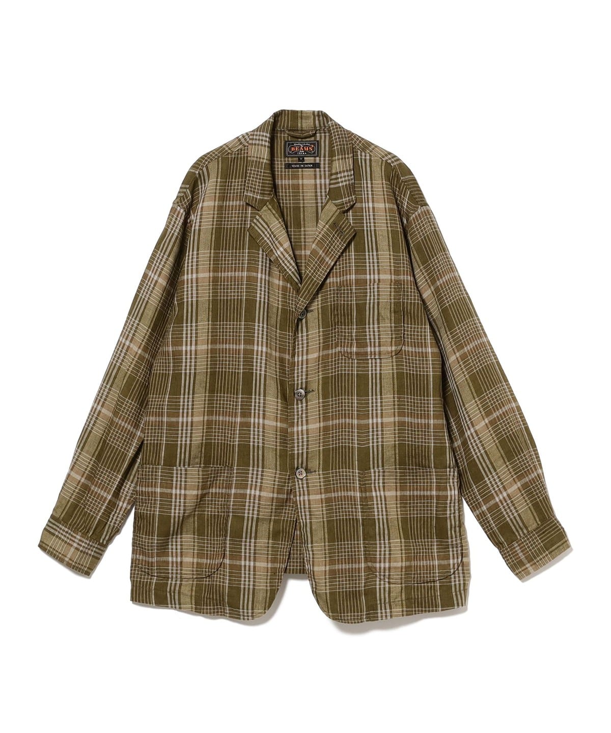 BEAMS PLUS（ビームス プラス）4B Cuffs Jacket Mesh Plaid（ジャケット カジュアルジャケット）通販｜BEAMS