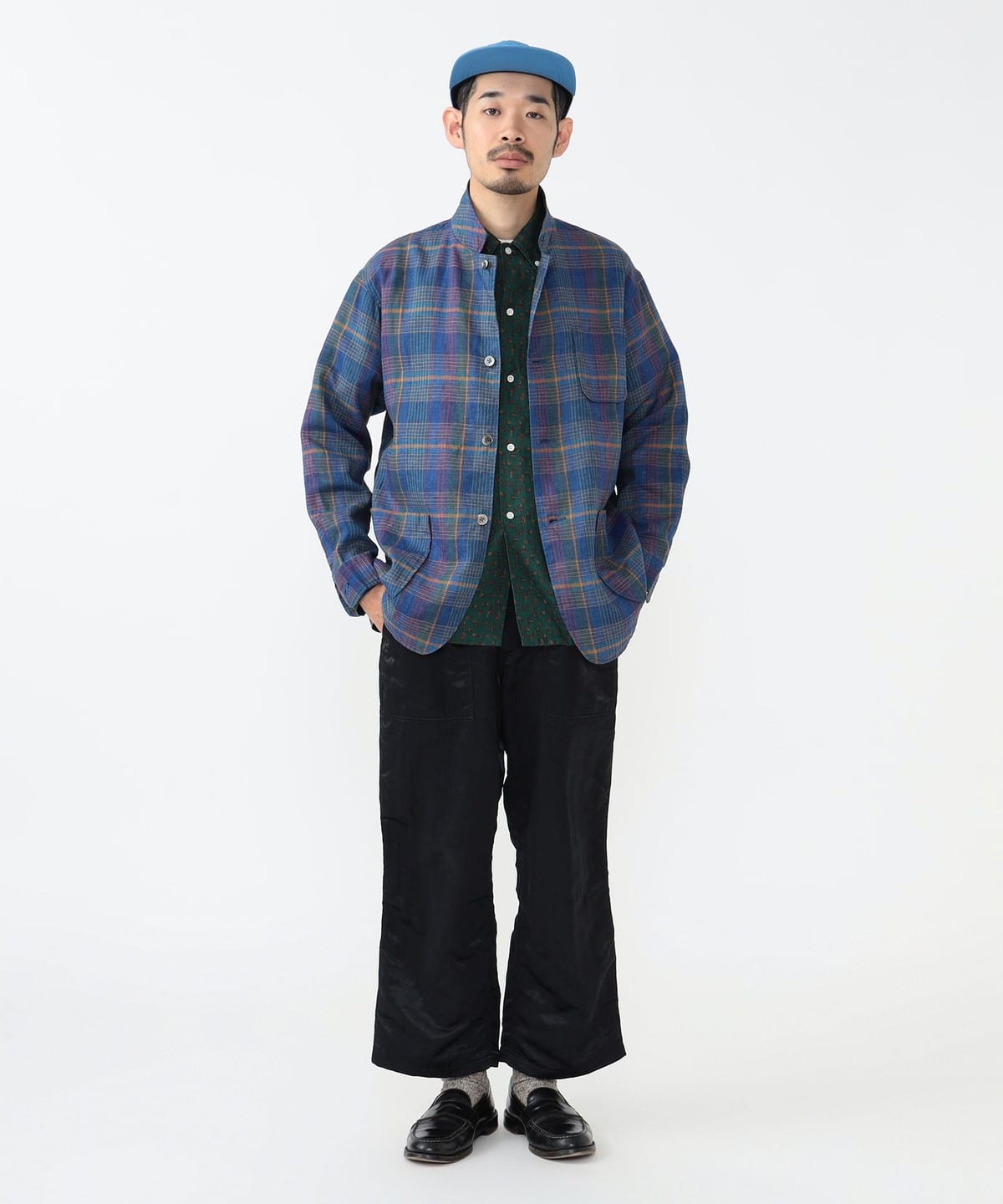 BEAMS PLUS（ビームス プラス）4B Cuffs Jacket Mesh Plaid（ジャケット カジュアルジャケット）通販｜BEAMS