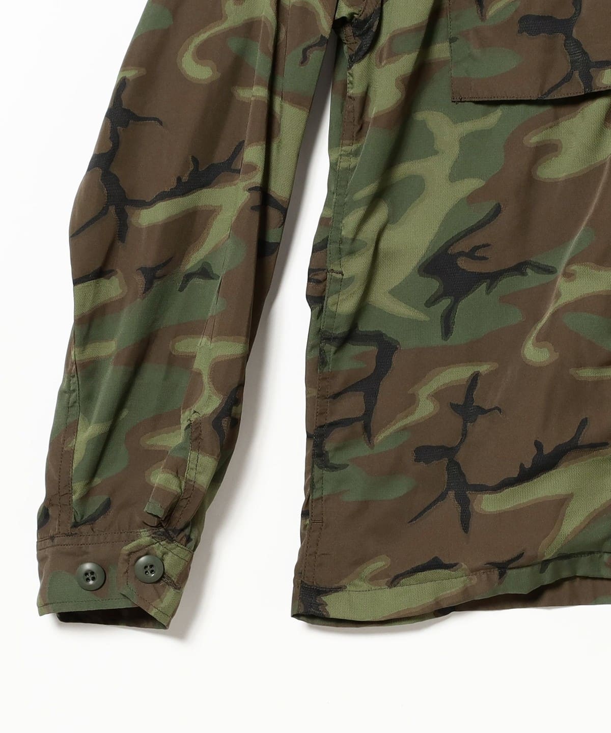 BEAMS PLUS（ビームス プラス）MIL-SHT Mesh Camo Jacquard Mapping Print（ブルゾン ミリタリー ...