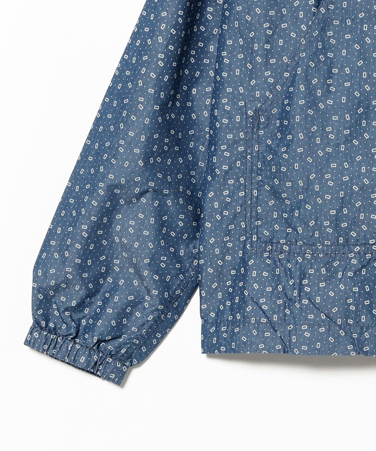 BEAMS PLUS（ビームス プラス）MIL Smock NYCO Indigo Chambray Discharge Print（ブルゾン ...