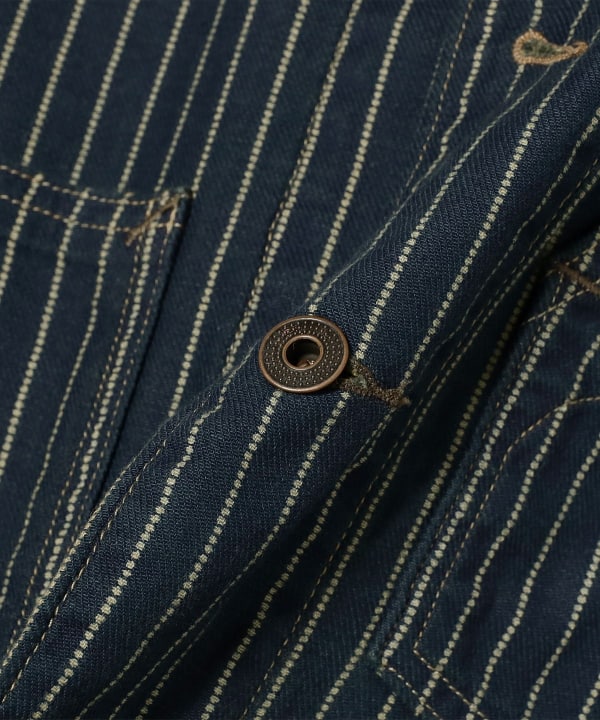 BEAMS PLUS（ビームス プラス）RRL / Indigo Dot-Stripe Twill Engineer Coat（ブルゾン カバーオール）通販｜BEAMS