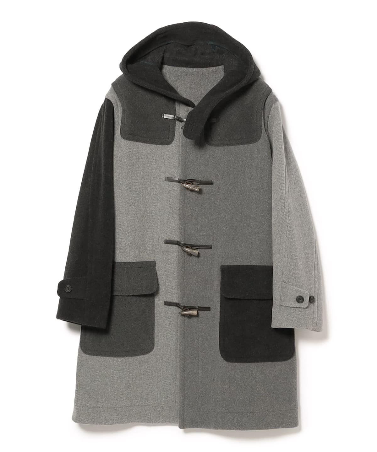 BEAMS PLUS BEAMS PLUS / Duffle Coat Herringbone Panel（大衣 粗呢大衣）網購｜BEAMS