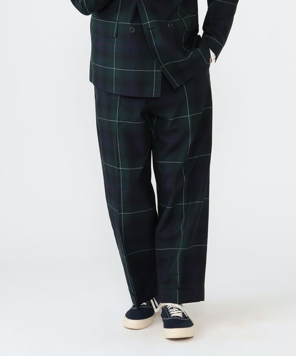 BEAMS PLUS BEAMS PLUS BEAMS PLUS / IVY Trousers Wide TW Plaid mail ...