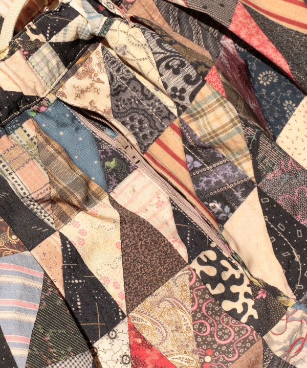 BEAMS PLUS（ビームス プラス）2 Pleats Relax Trousers Polyester Dobby Patchwork ...