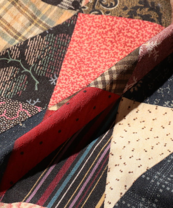 BEAMS PLUS（ビームス プラス）2 Pleats Relax Trousers Polyester Dobby Patchwork ...