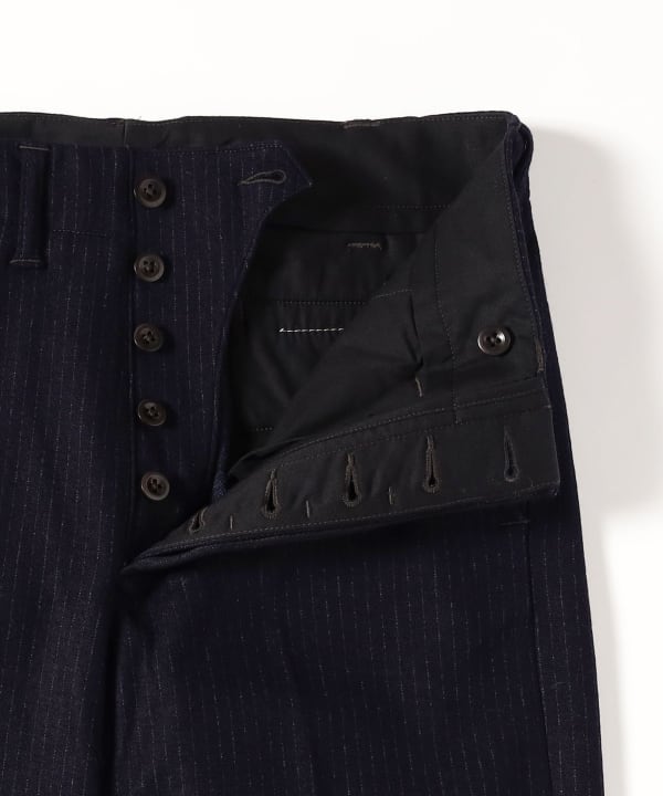 BEAMS PLUS (BEAMS PLUS) RRL / Striped Wool-Blend Officer's Pant (pants ...