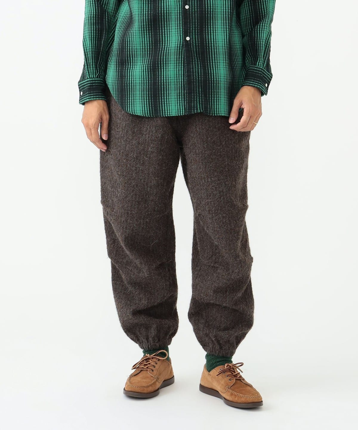 BEAMS PLUS（ビームス プラス）【10/23再値下げ】GYM Pants Wide Alpaca Tweed（パンツ カジュアルパンツ ...