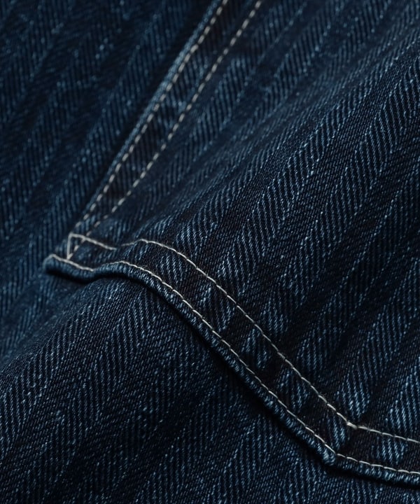 BEAMS PLUS POST OVERALLS / BEAMS PLUS Pants: herringbone denim double ...