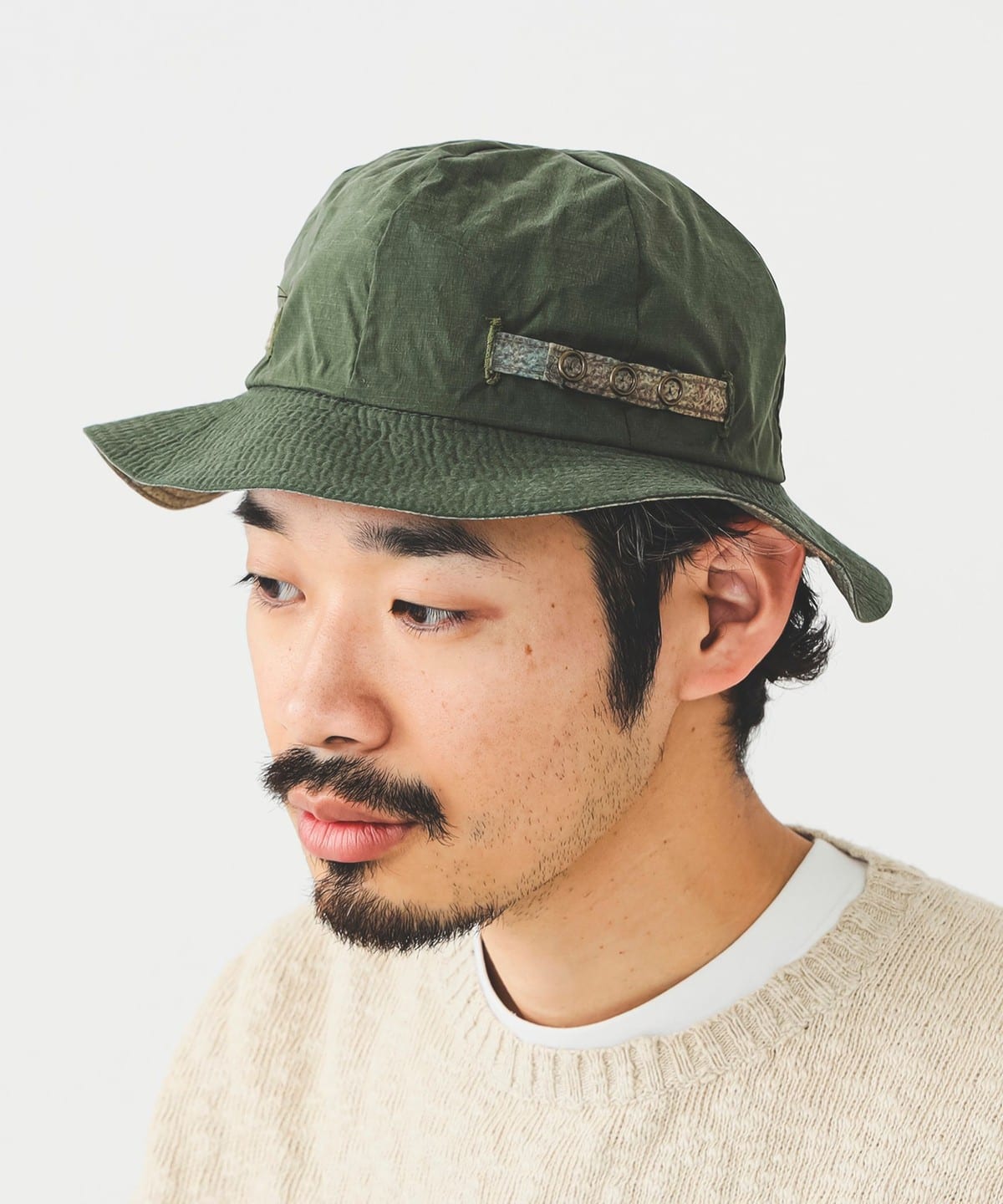 BEAMS PLUS（ビームス プラス）MIL Rev Sun Hat Nylon Camo Print（帽子 ハット）通販｜BEAMS