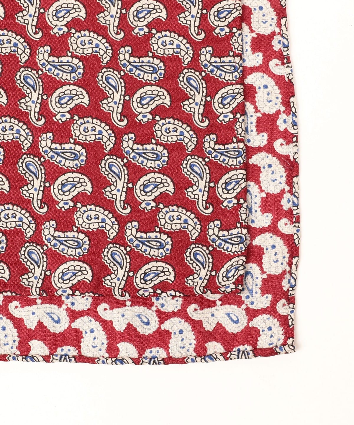 BEAMS PLUS（ビームス プラス）Pocket Chief Silk Hopsack Paisley Print（スーツ・ネクタイ ...