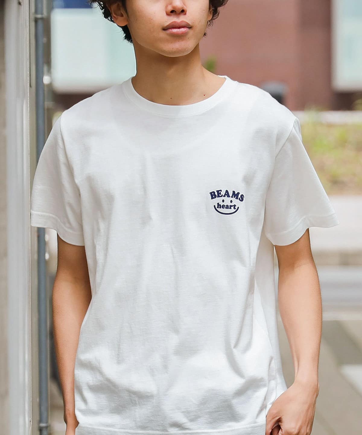 BEAMS HEART BEAMS HEART / 男裝 微笑 LOGO 短袖 T恤（T恤・剪裁上衣 T恤）網購｜BEAMS
