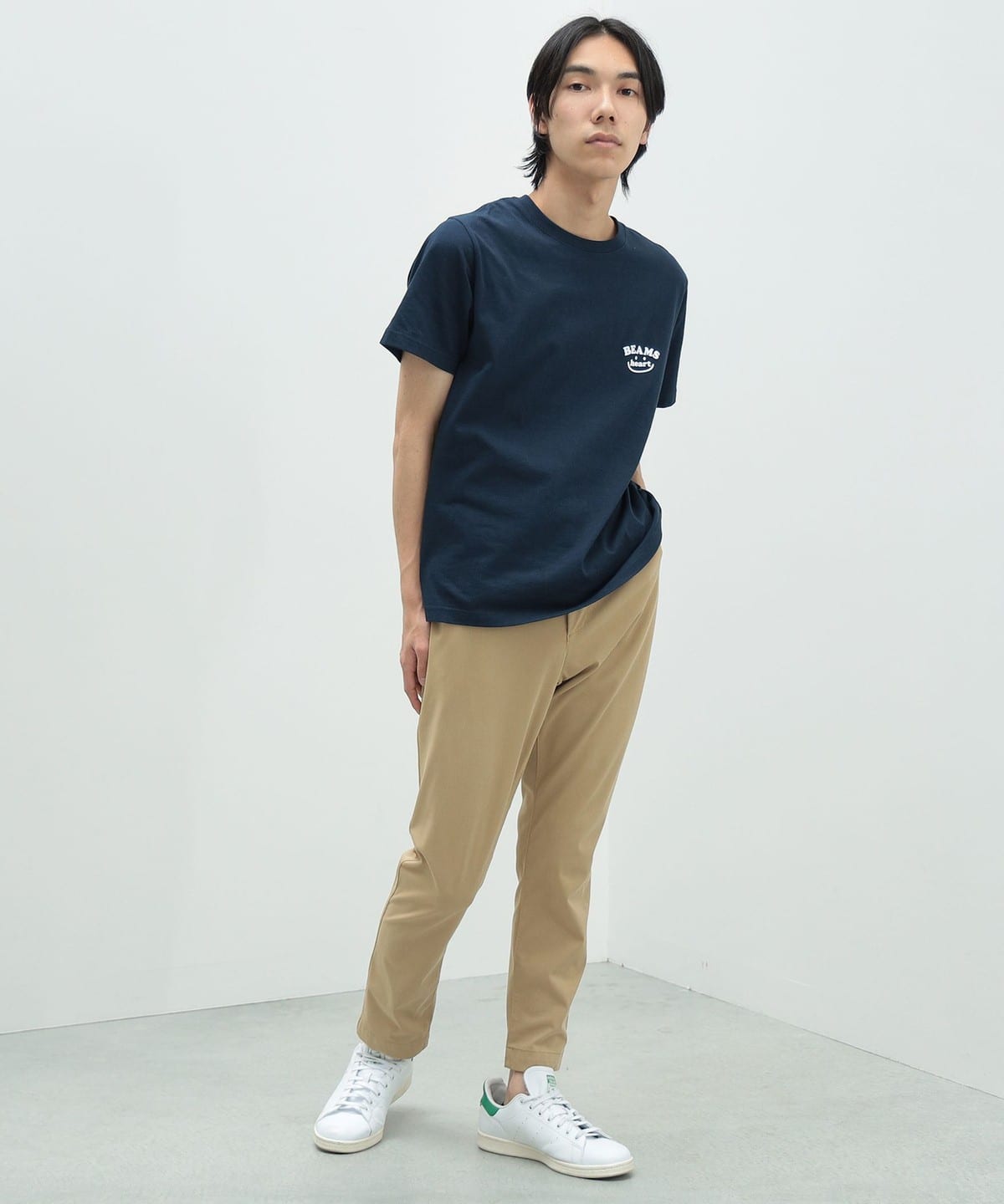 BEAMS HEART BEAMS HEART / 男裝 微笑 LOGO 短袖 T恤（T恤・剪裁上衣 T恤）網購｜BEAMS