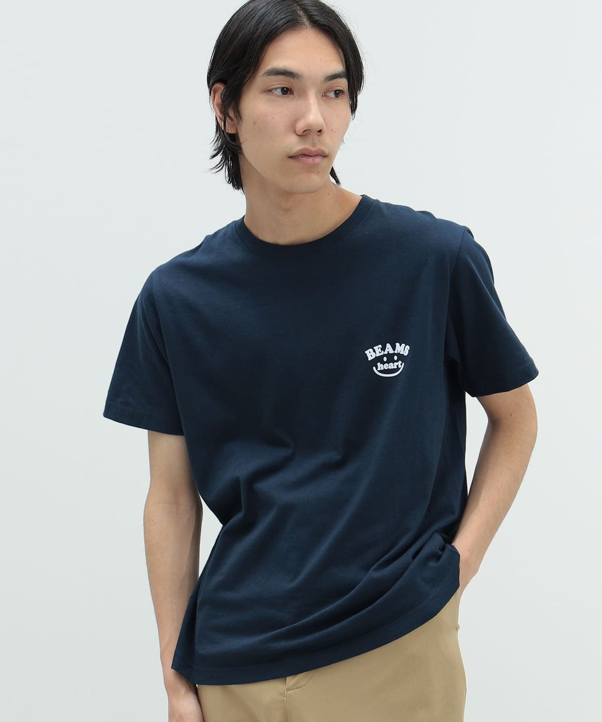 BEAMS HEART BEAMS HEART / 男裝 微笑 LOGO 短袖 T恤（T恤・剪裁上衣 T恤）網購｜BEAMS
