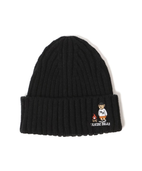 BEAMS HEART Takibi Bear BEAMS HEART Cap (Hat, Knit Cap) for sale | BEAMS