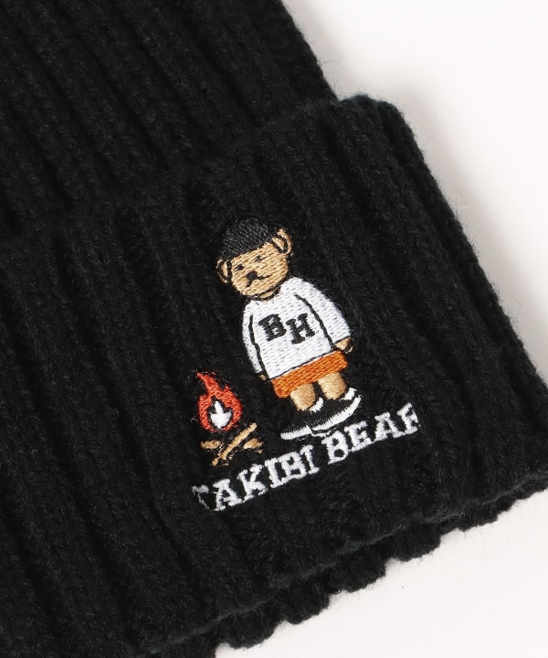 BEAMS HEART Takibi Bear BEAMS HEART Cap (Hat, Knit Cap) for sale | BEAMS