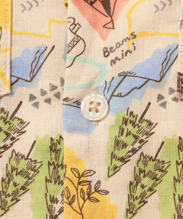 BEAMS mini BEAMS mini Outlet] BEAMS mini / camp print shirt (90-150cm ...