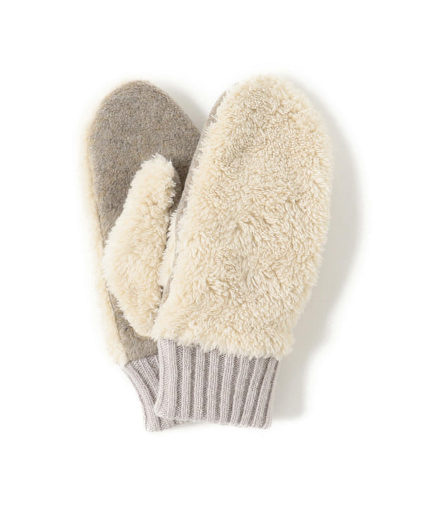 BEAMS JAPAN BEAMS JAPAN tet. / Boa mittens Women (fashion goods gloves ...
