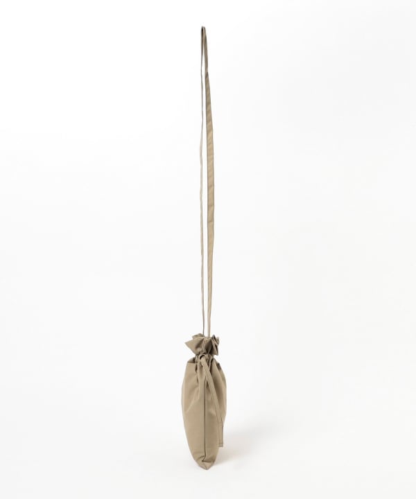 BEAMS JAPAN (BEAMS JAPAN) BEAMS JAPAN / Logo drawstring shoulder bag ...