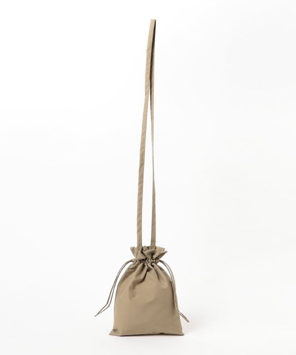 BEAMS JAPAN (BEAMS JAPAN) BEAMS JAPAN / Logo drawstring shoulder bag ...