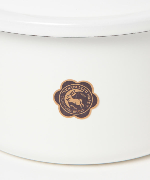 BEAMS JAPAN BEAMS JAPAN Rabbit Seal / Enamel Saucepan 16cm (Tableware ...