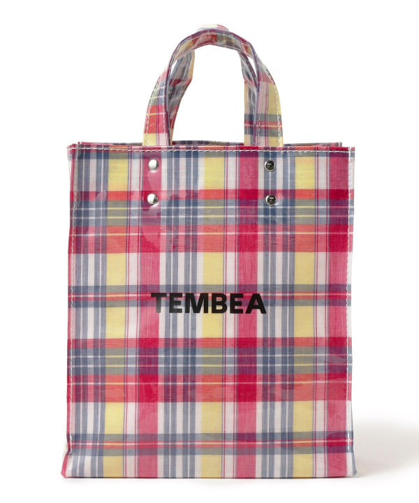 TOKYO CULTUART by BEAMS TOKYO CULTUART by BEAMS TEMBEA PAPER TOTE SMALL GINGHAM & MADRAS CHECK ...