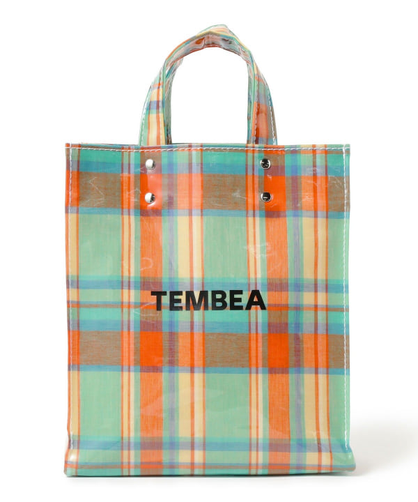 TOKYO CULTUART by BEAMS TOKYO CULTUART by BEAMS TEMBEA PAPER TOTE SMALL GINGHAM & MADRAS CHECK ...