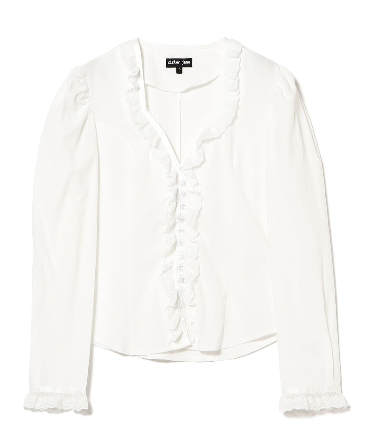 Ray BEAMS sister jane / Powdered Ruffle Blouse（襯衫・罩衫 休閒襯衫）網購｜BEAMS