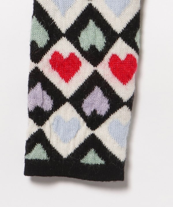 Ray BEAMS（レイ ビームス）MARCO RAMBALDI / HEART JACQUARD CARDIGAN（トップス ニット ...