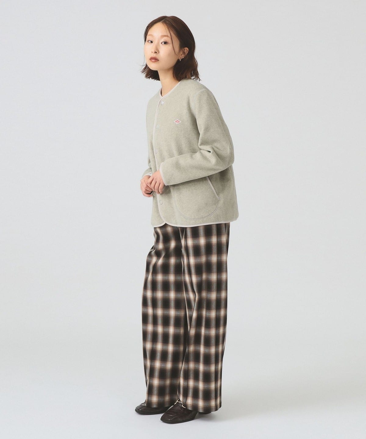 Ray BEAMS DANTON / 女裝 無領 刷毛 外套（外套 其他外套）網購｜BEAMS