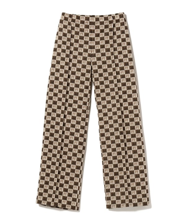 Ray BEAMS Ray BEAMS FUMIE＝TANAKA / Jacquard straight pants (casual ...