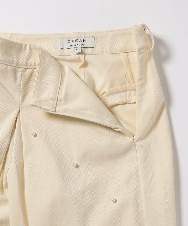 Ray BEAMS Ray BEAMS DREAM sister jane / Creme Pearl Maxi Trousers ...