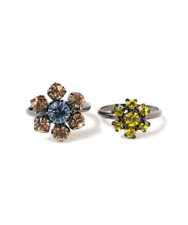 Ray BEAMS [Ray BEAMS] LOTUS PINK / Flower ring set (accessory ring ...