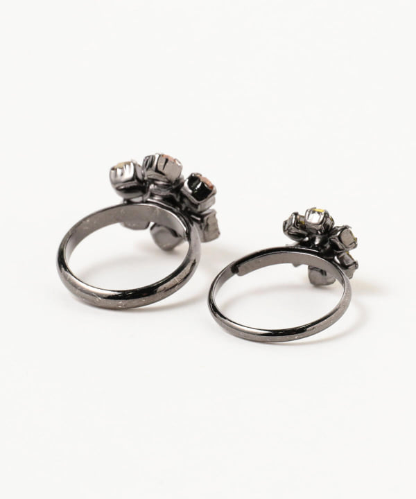 Ray BEAMS [Ray BEAMS] LOTUS PINK / Flower ring set (accessory ring ...