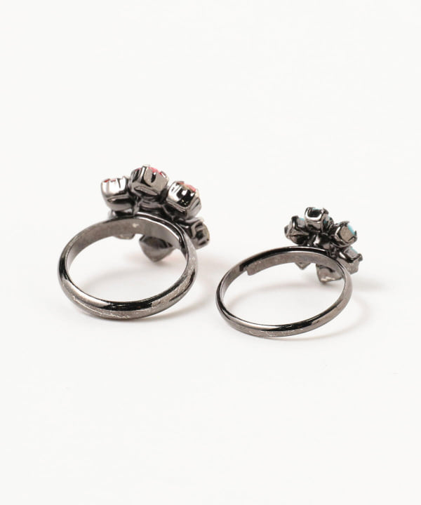 Ray BEAMS [Ray BEAMS] LOTUS PINK / Flower ring set (accessory ring ...