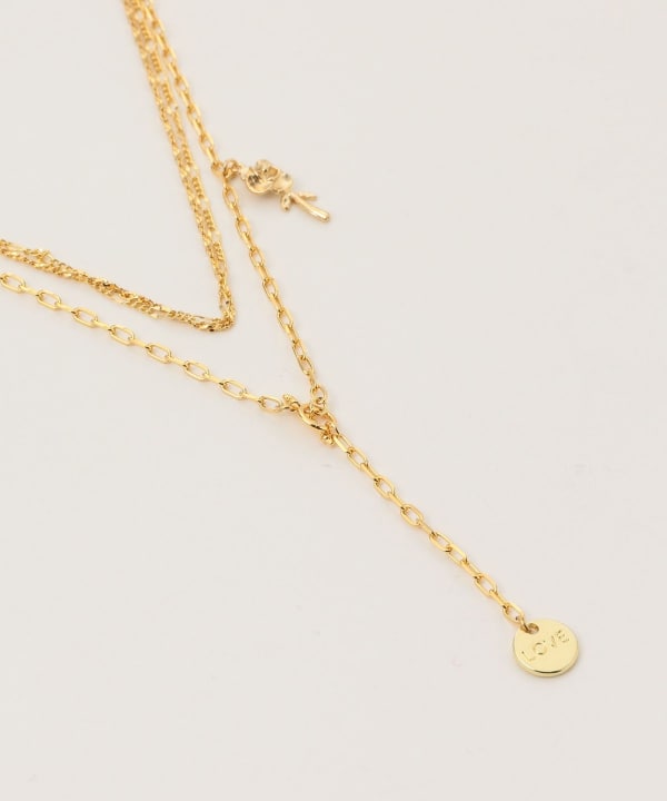 Ray BEAMS Ray BEAMS LOTUS PINK / ROSE 3way Chain Necklace (accessory ...