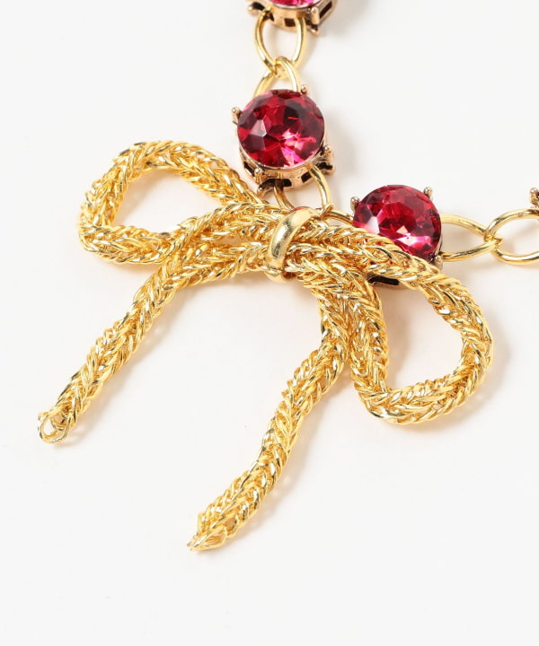 Ray BEAMS Ray BEAMS LOTUS PINK / Ribbon Bijou Bracelet (Accessory ...