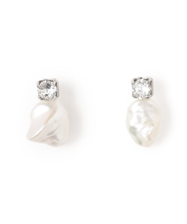 Ray BEAMS（レイ ビームス）Le Chic Radical / Pearl Crystal Studs ピアス（アクセサリー ピアス ...