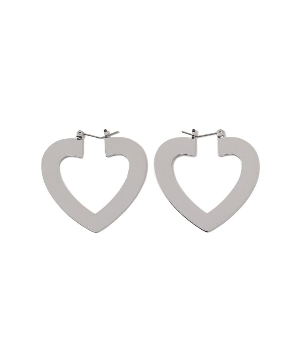 Ray BEAMS Ray BEAMS Ray BEAMS / Heart hoop earrings (accessory earrings ...