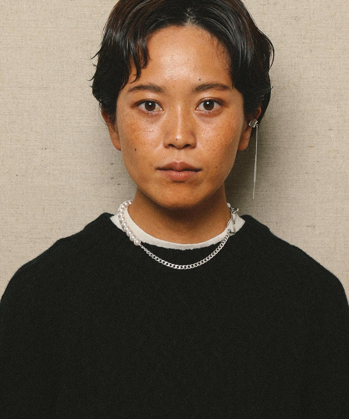 BEAMS Planets（ビームス プラネッツ）【受注生産商品】MASATO INOUE / チェーン付き シルバー ツチメ イヤーカフ ...