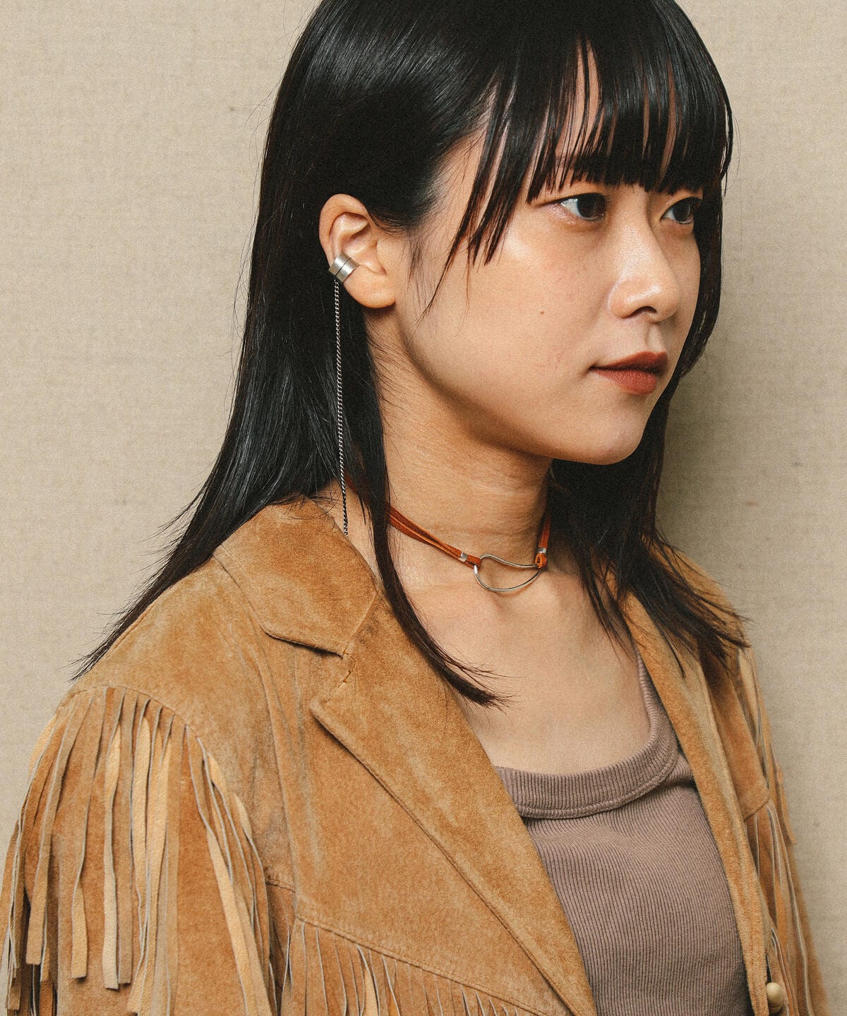 BEAMS Planets（ビームス プラネッツ）【受注生産商品】MASATO INOUE / チェーン付き ライン イヤーカフ EC-08. ...