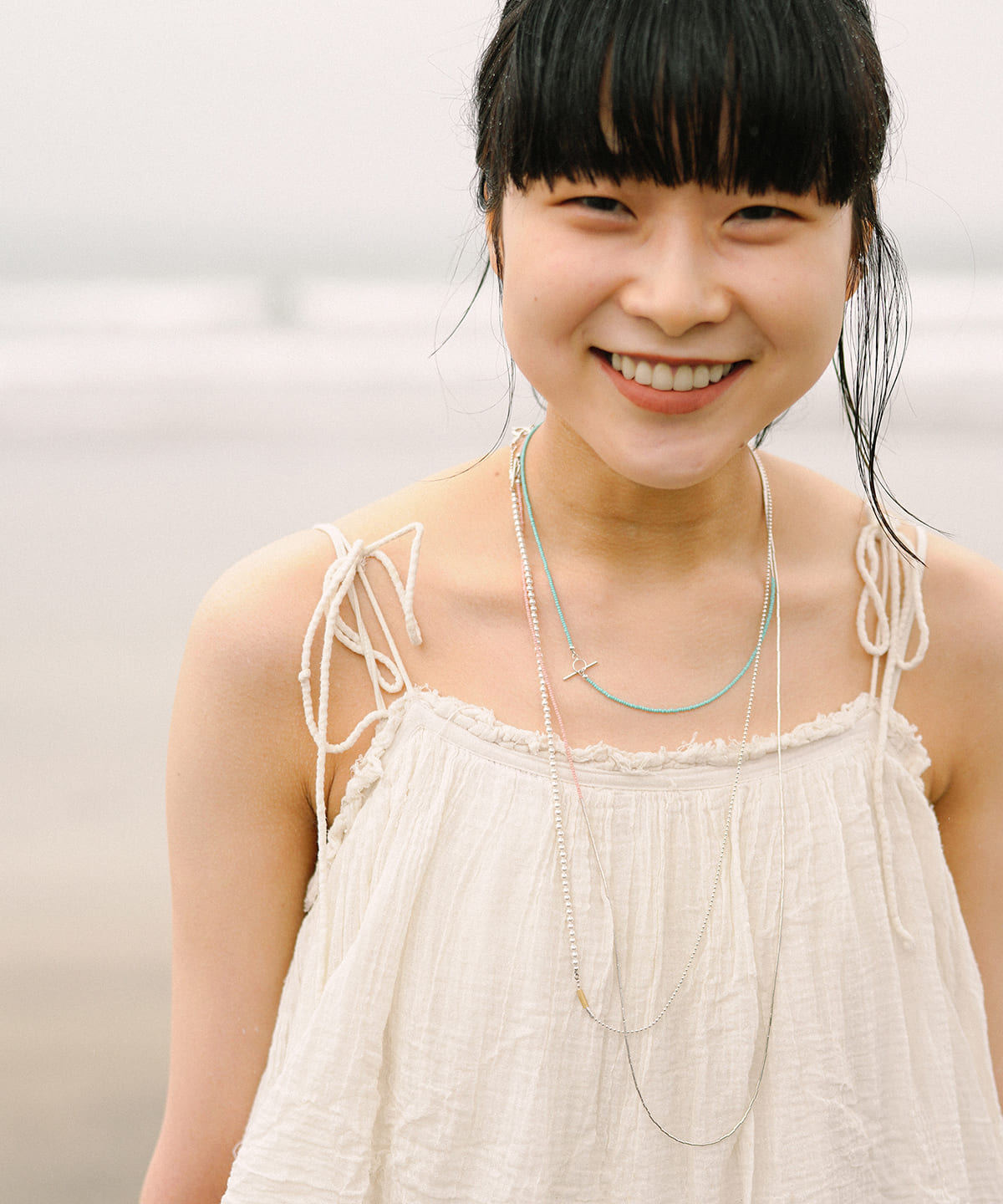 BEAMS Planets（ビームス プラネッツ）【受注生産商品】MASATO INOUE / クリスタルパール グラスコード & ネックレス ...