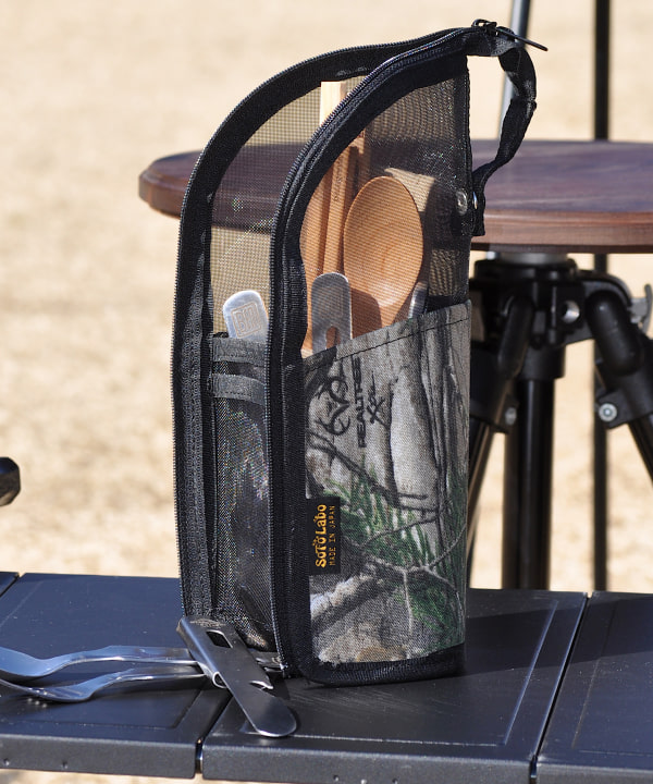 B印MARKET（B印マーケット）菊地延@B印MARKET / SOTOLABO Dry mesh Cutlery case REALTREE（アウトドア・スポーツ アウトドアテーブルウェア ...