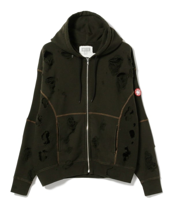 BEAMS T（ビームスT）C.E / PLAGUE WIDE RIB CUT ZIP HOODY（トップス スウェット）通販｜BEAMS