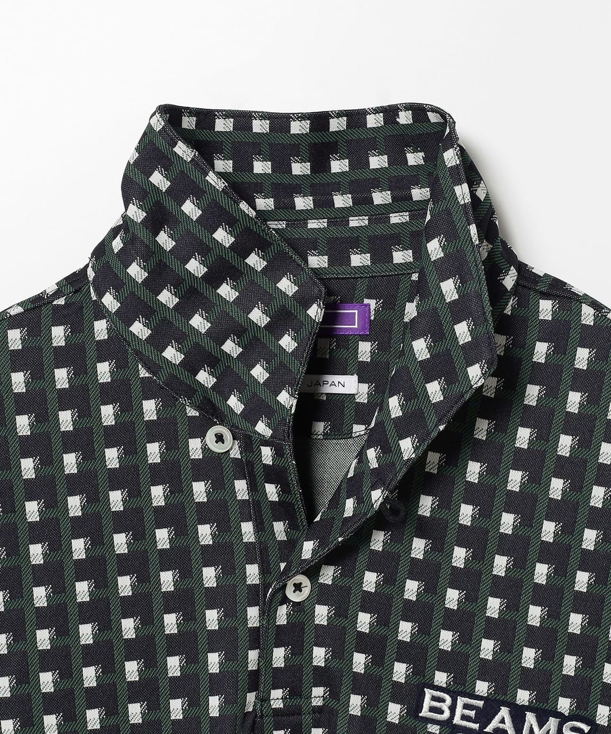 BEAMS GOLF BEAMS GOLF PURPLE LABEL / 男裝 義大利領 格紋 POLO衫（襯衫・罩衫 Polo衫）網購｜BEAMS