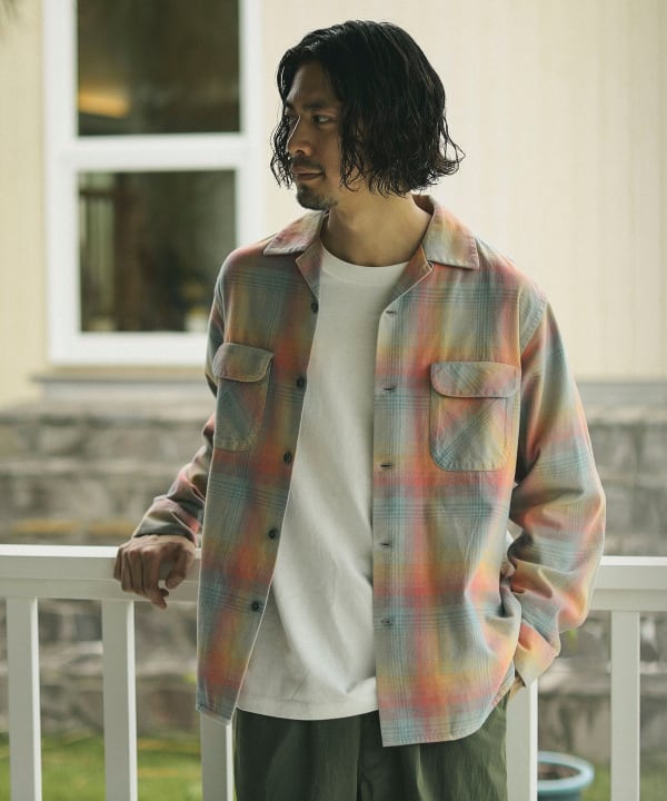 B:MING by BEAMS PENDLETON × B:MING by BEAMS / 別注 男裝 開領 襯衫（襯衫・罩衫 休閒襯衫）網購｜BEAMS